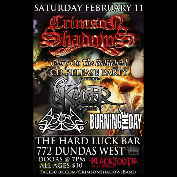 Crimson Shadows CD Release - Toronto | Blacktooth Entertainment