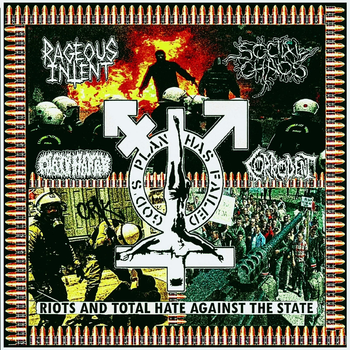 DIRTY HARRY / SOCIAL CHAOS / RAGEOUS INTENT / CORRODENT - Riots And ...