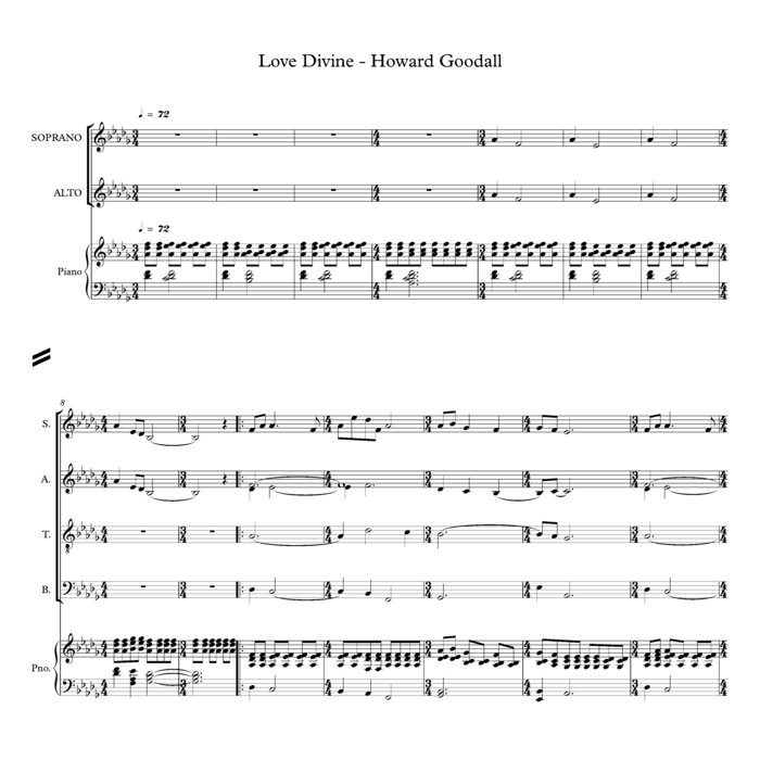 Love Divine - Howard Goodall | Choral Music Practice Files