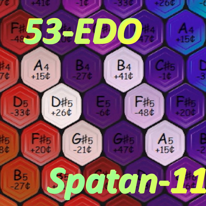 53-EDO - Spartan-11 Scale Demo (Chords+Melodic improvisation) | Ymp