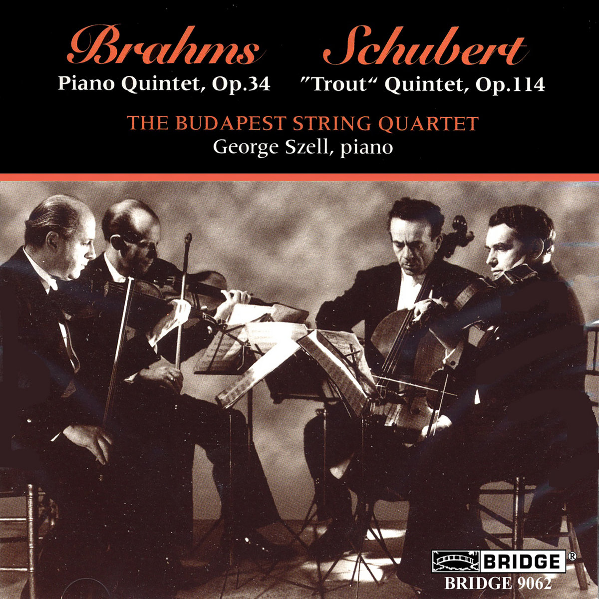 Great Performances from the Library of Congress: The Budapest String Quartet - Brahms, Schubert ...