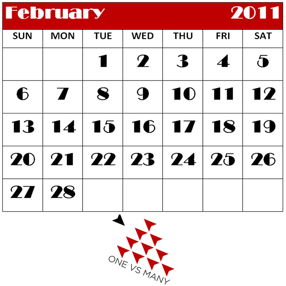 February 2011 (Produced by FreeLance 33.3) | Beat Calendar