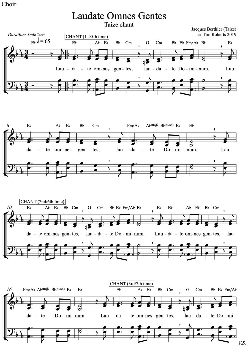 Laudate Omnes Gentes (Taize) arTR2019 | Tim Roberts