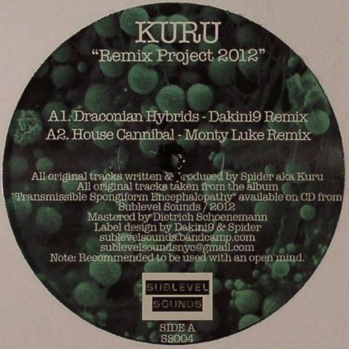 "Kuru Remix Project 2012" - Kuru (12" Vinyl) 2012 | Kuru | Spider Music