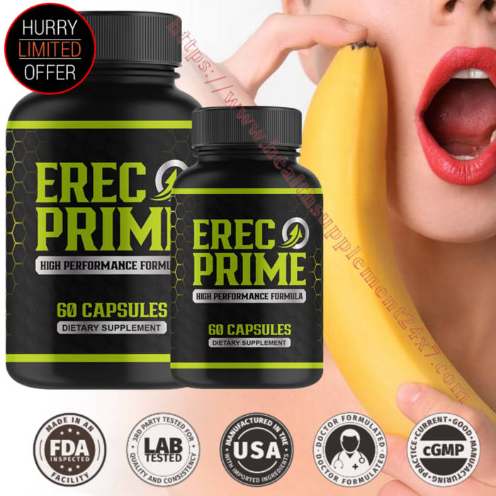ErecPrime {2023 LABS APPROVED!} Male High Performance Fomula Help To ...