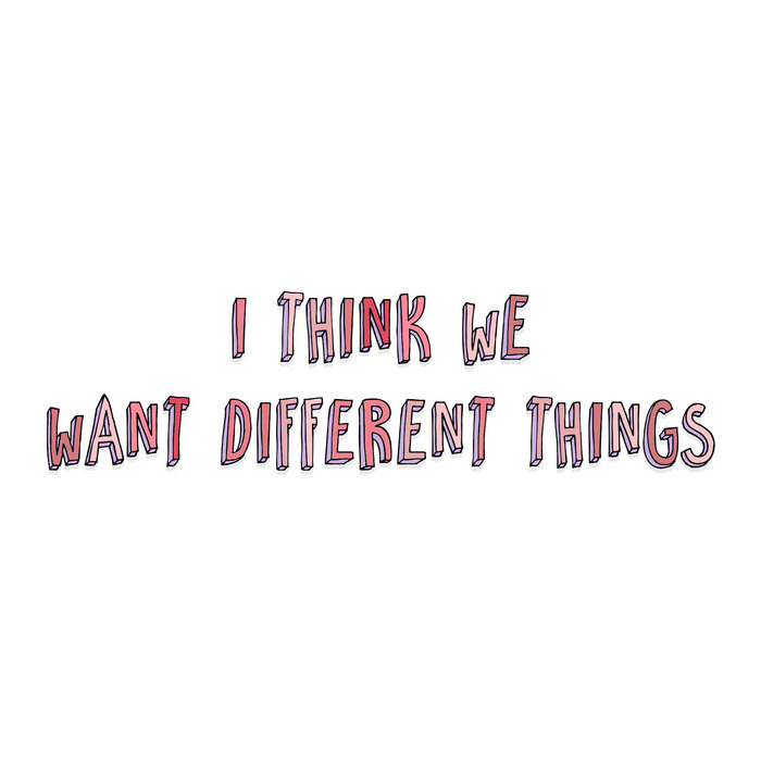 I Think We Want Different Things | Hanel