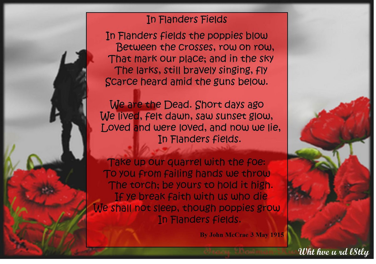 Flanders Field Poem