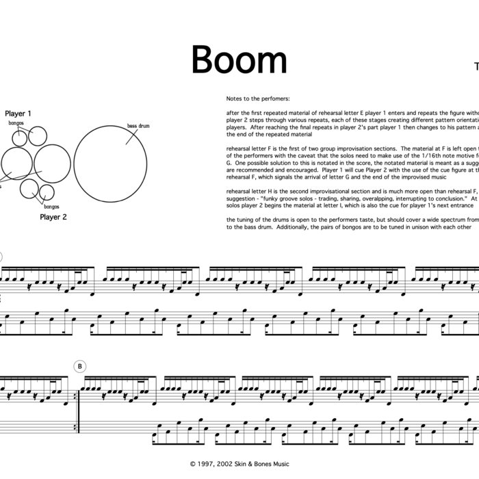 Boom - Full Score | Skin & Bones