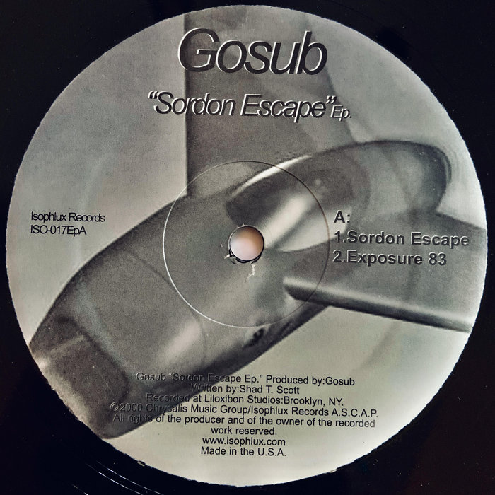 Sordon Escape EP. | Gosub