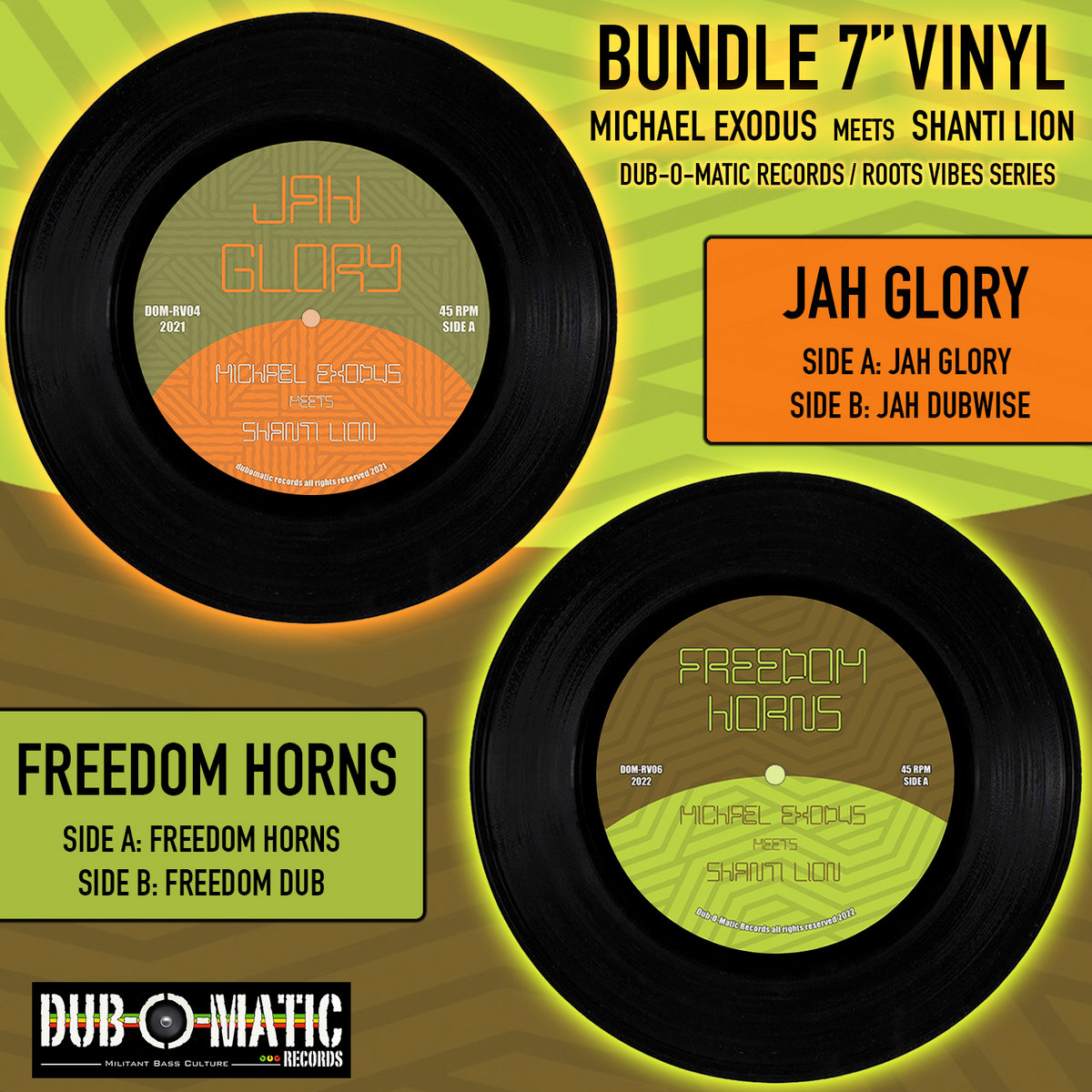 Jah Glory + Freedom Horns - Vinyl Bundle (No Digital files included ...