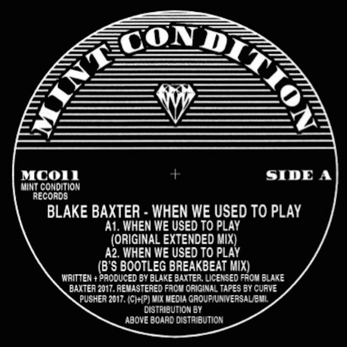 When We Used To Play | Blake Baxter | Mint Condition