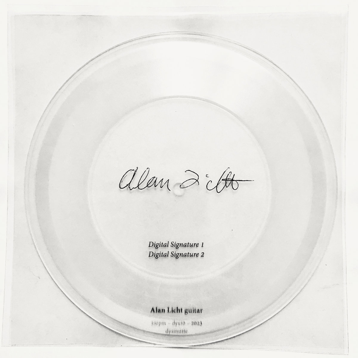Digital signature | ALAN LICHT | Dysmusie