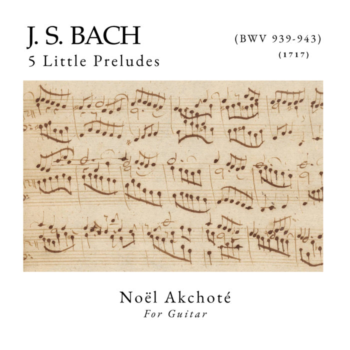 Johann Sebastian Bach – 5 Little Preludes (BWV 939-943), (1717), (For ...