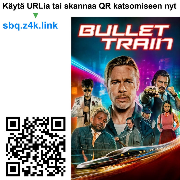 Bullet Train | Missä voi katsoa verkossa