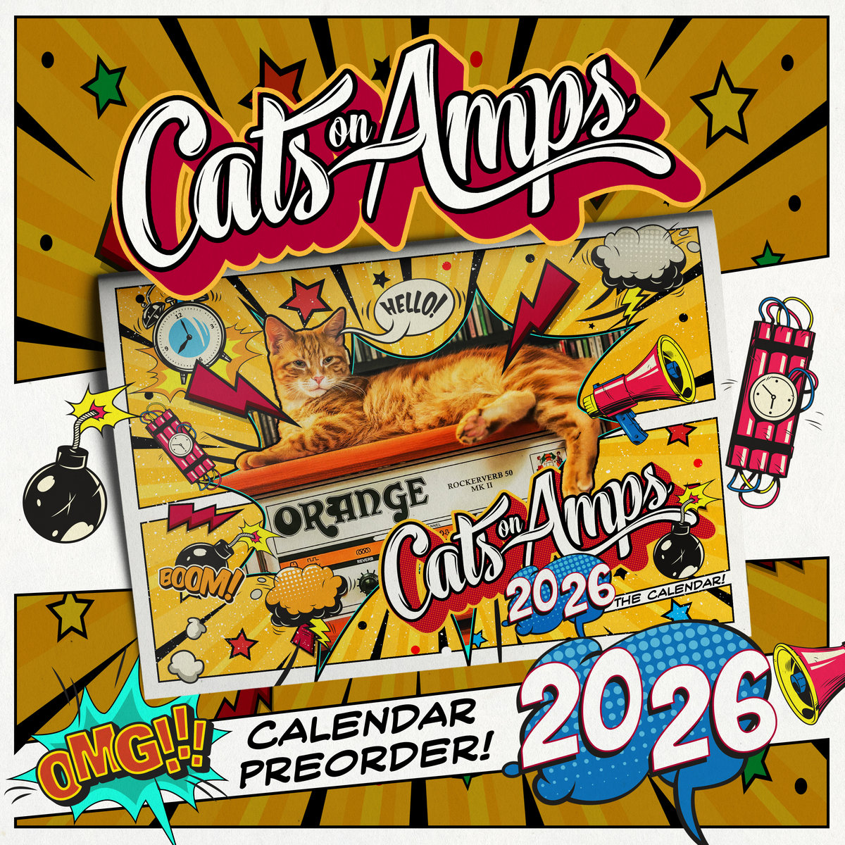 Cats on Amps 2026 Calendar + MER Digital Sampler | Cats On Amps