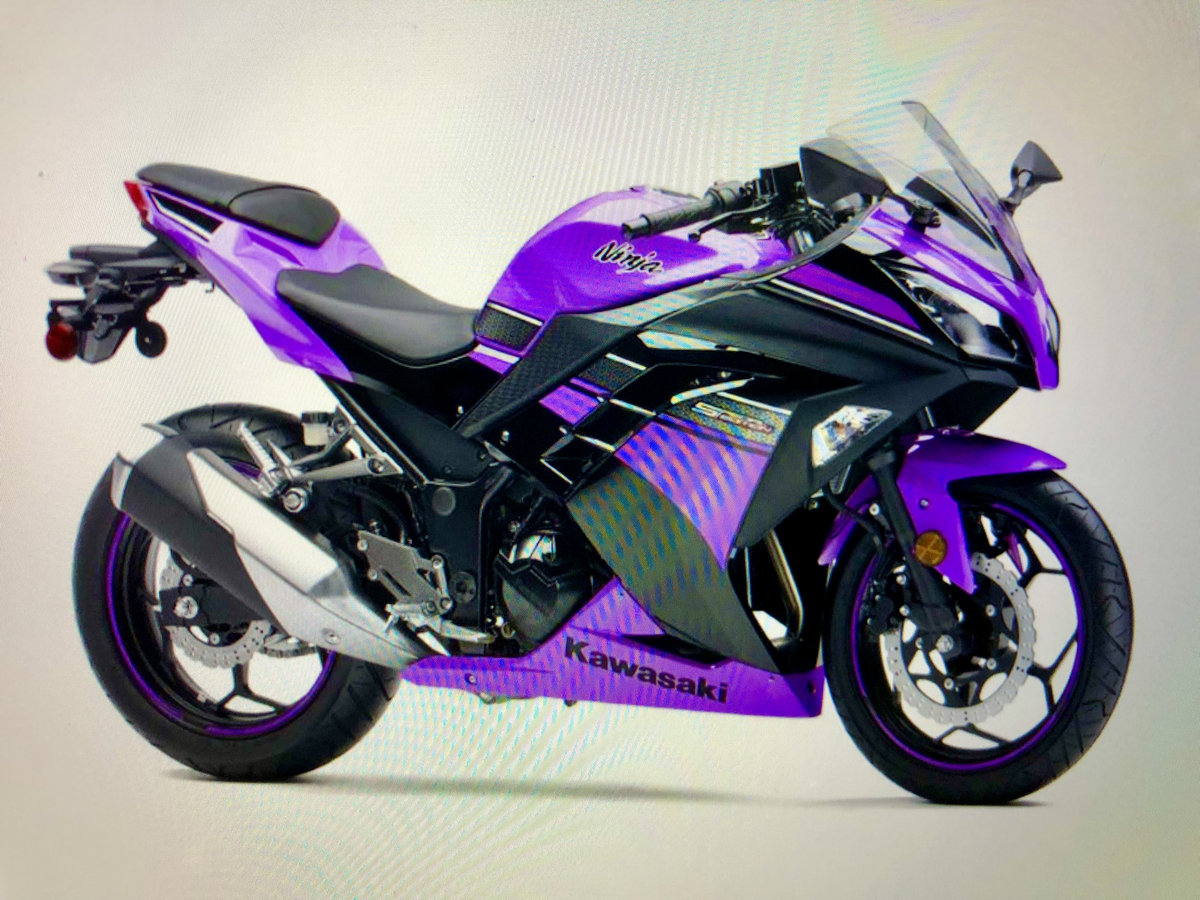 Purple Kawasaki Ninja | Wil Greenstreet