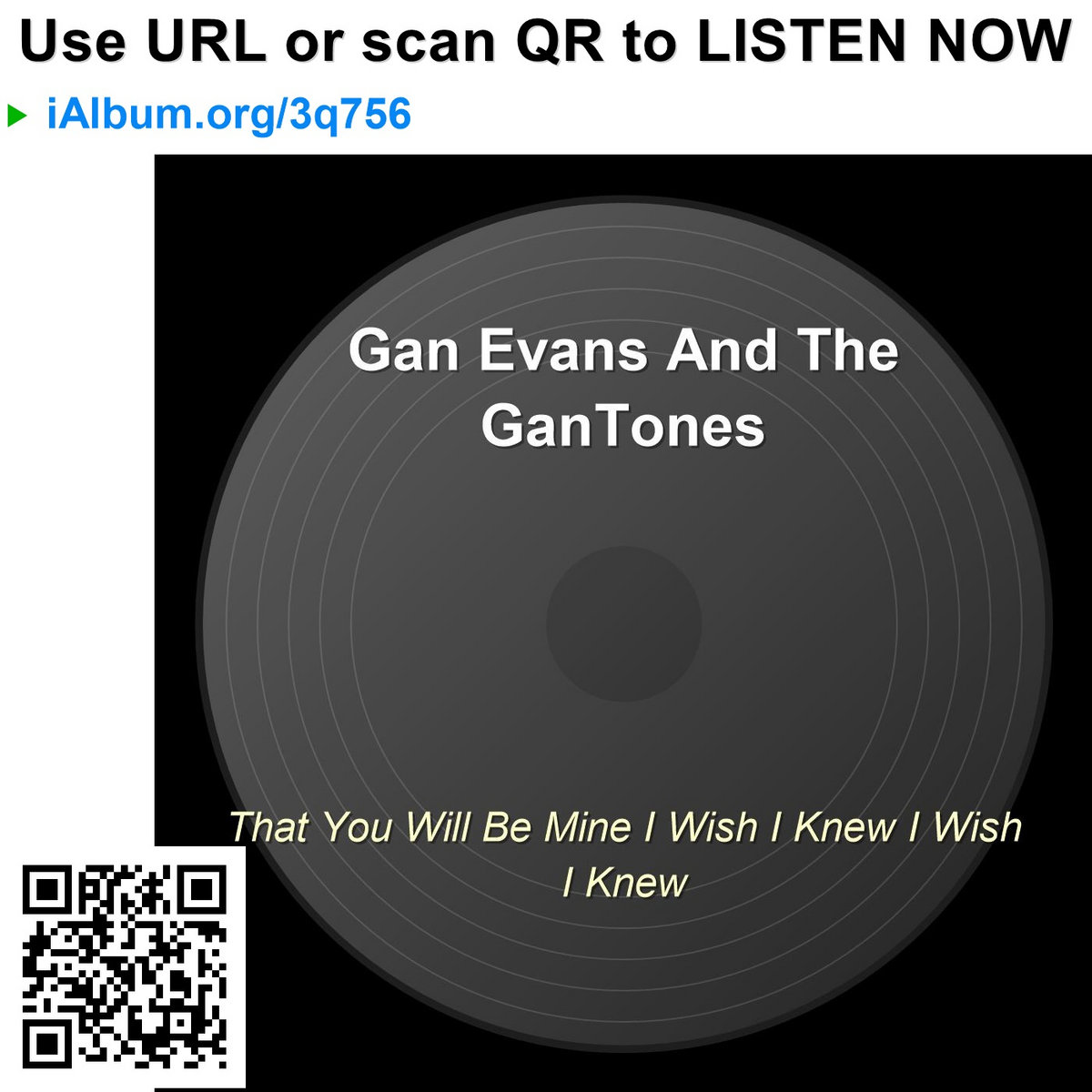 That You Will Be Mine I Wish I Knew I Wish I Knew | Gan Evans And The ...