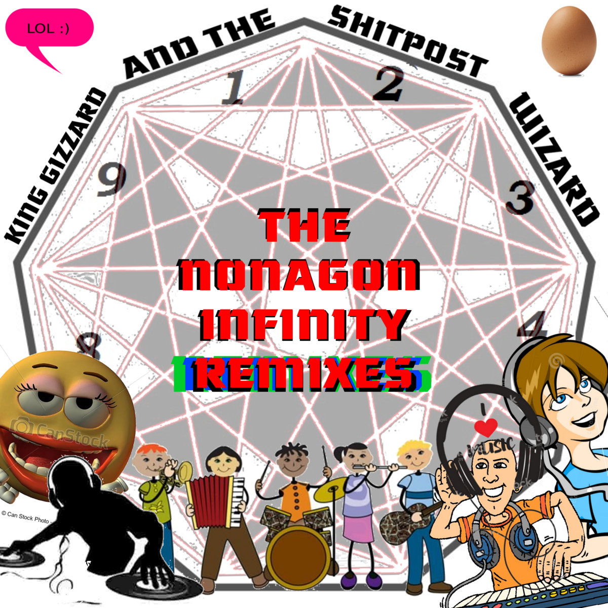 THE NONAGON INFINITY REMIXES | king gizzard and the shitpost wizard