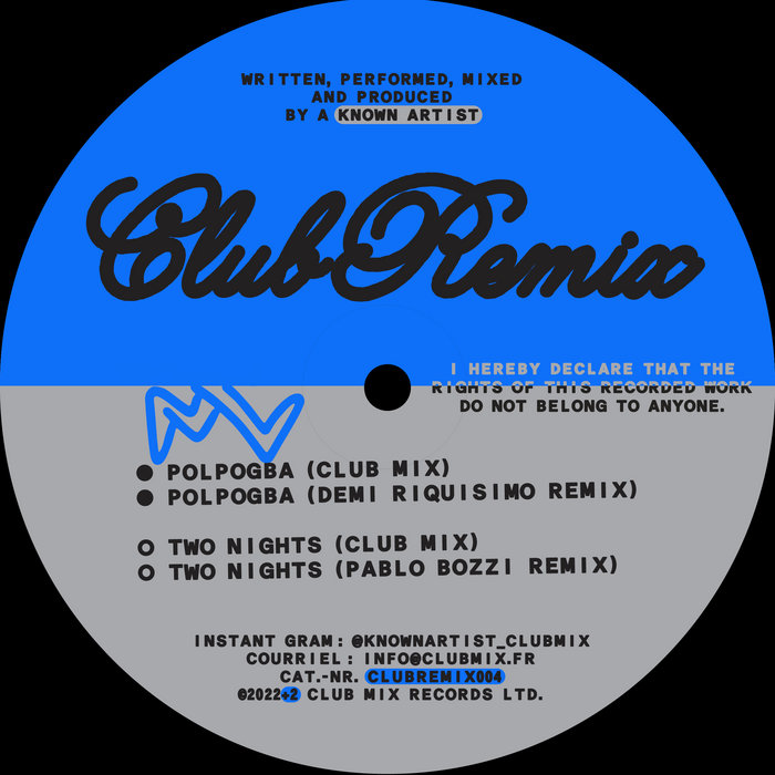 Two Nights (Pablo Bozzi Remix) | Known Artist