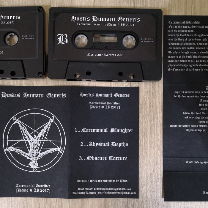 Ceremonial Sacrifice (Demo #II 2017) | HOSTIS HUMANI GENERIS ...