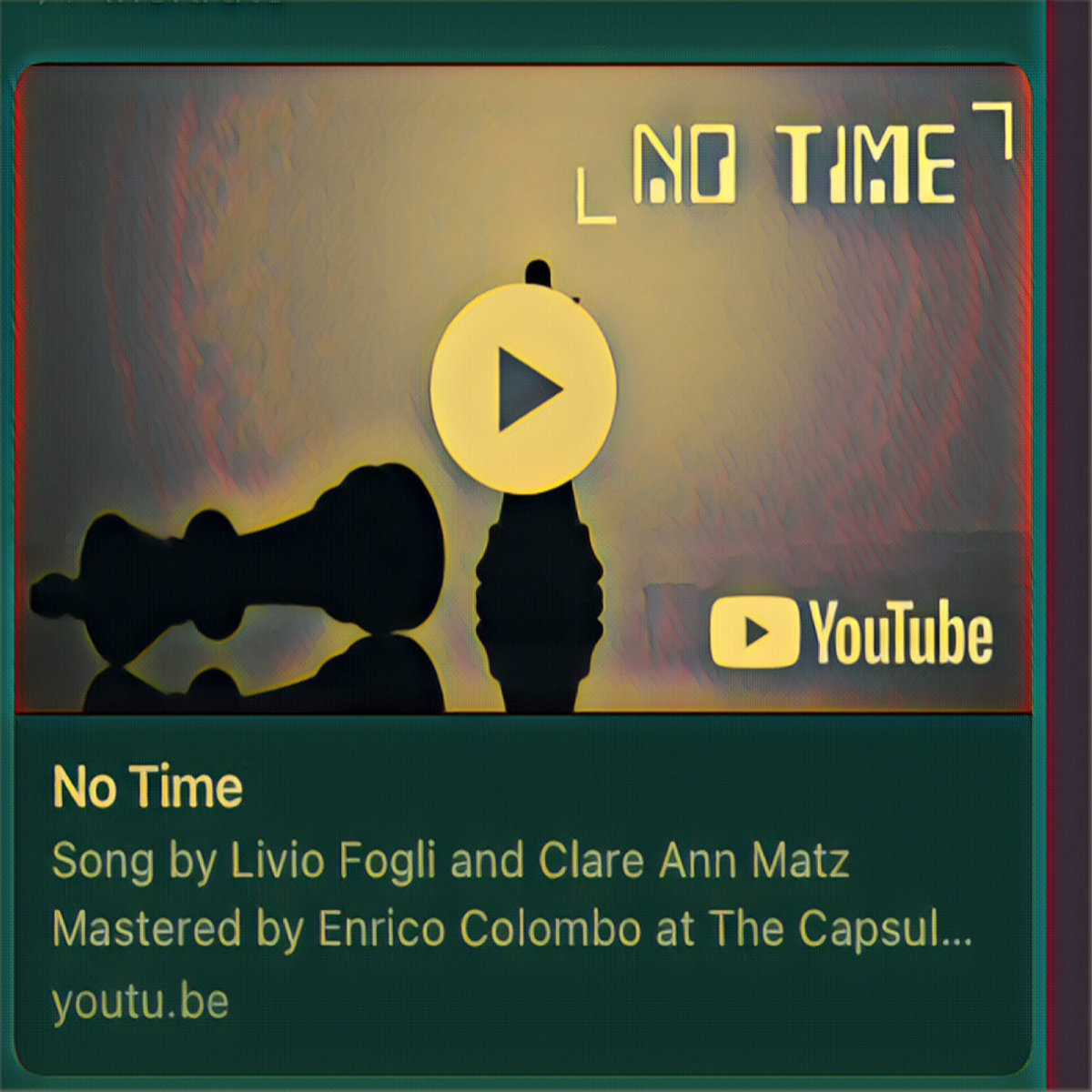No Time | Livio Fogli Clare Ann Matz | Collettivo Periferico
