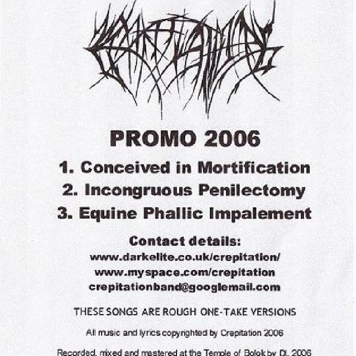 Promo 2006 | Crepitation