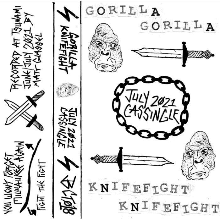 BCT018 - GORILLA KNIFEFIGHT - JULY 2021 CASSINGLE | GORILLA KNIFEFIGHT ...
