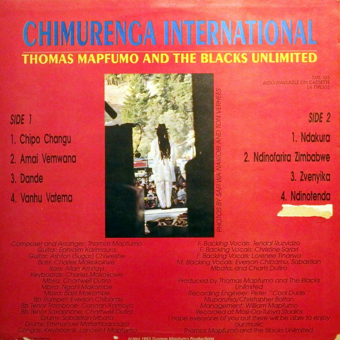 Chipo Changu | Thomas Mapfumo & The Blacks Unlimited | Global Press Music