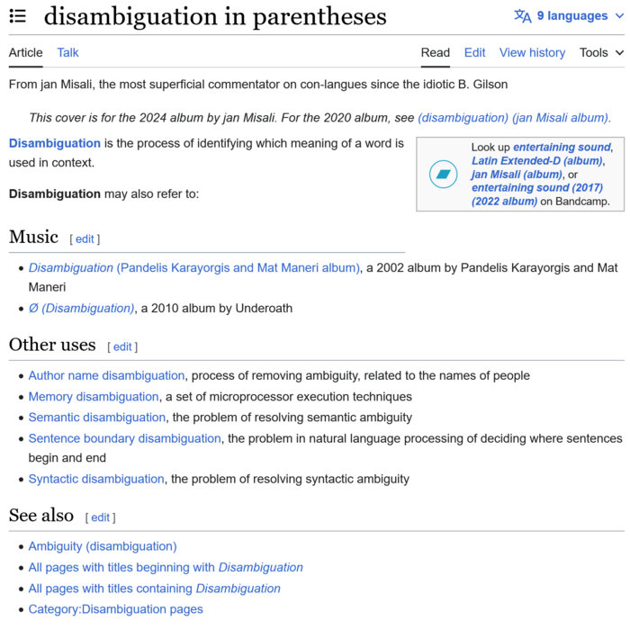 disambiguation in parentheses | jan Misali