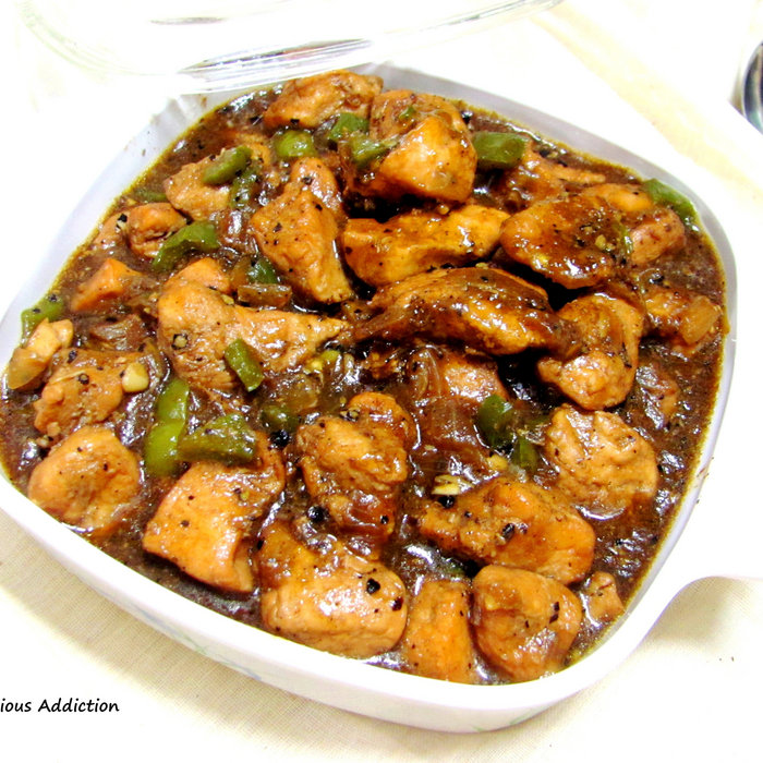 Chinese Restaurant Black Pepper Chicken Recipe | Zsiwiane | drumutunrukbu