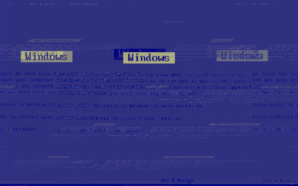 ブルースクリーン (BLUE SCREEN 001) | Windows 98のご紹介