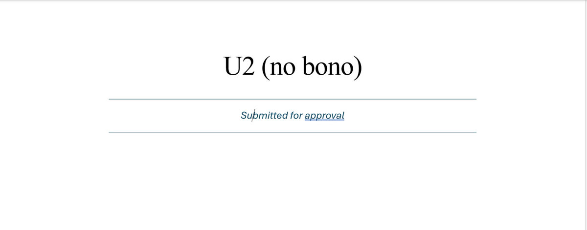 U2 (no bono) | MNMA