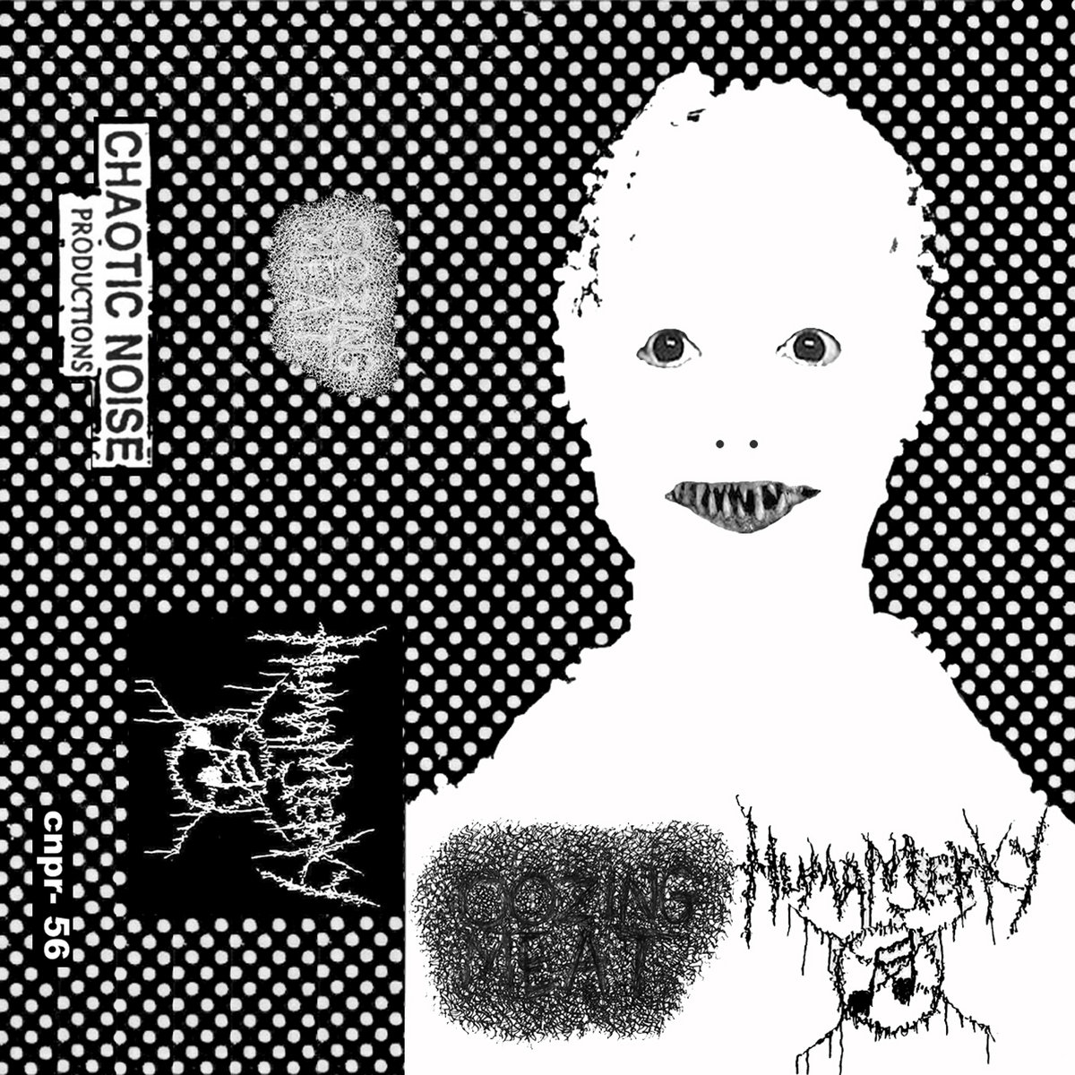 HUMAN JERKY/ OOZING MEAT split tape | Chaotic Noise Productions (label)