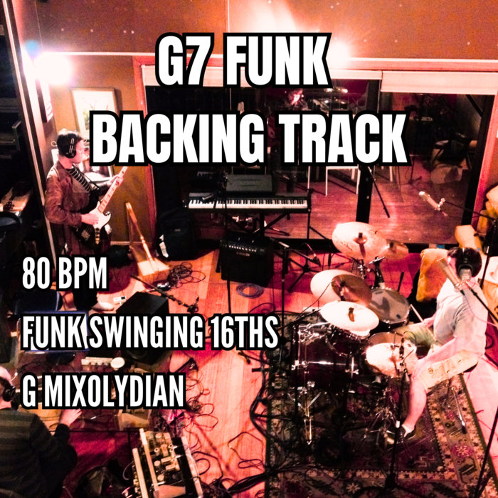 G7 Funk Backing Track Swinging 16ths 80BPM | Piano Productivity Peace