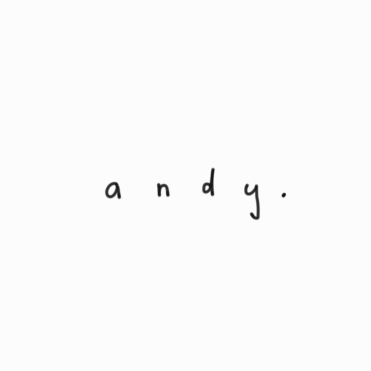 Andy Name Cursive