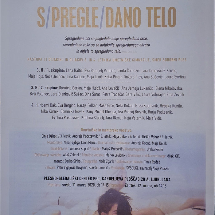 Spregledano telo (2020) | Matjaž Predanič | SVŠGUGL Music