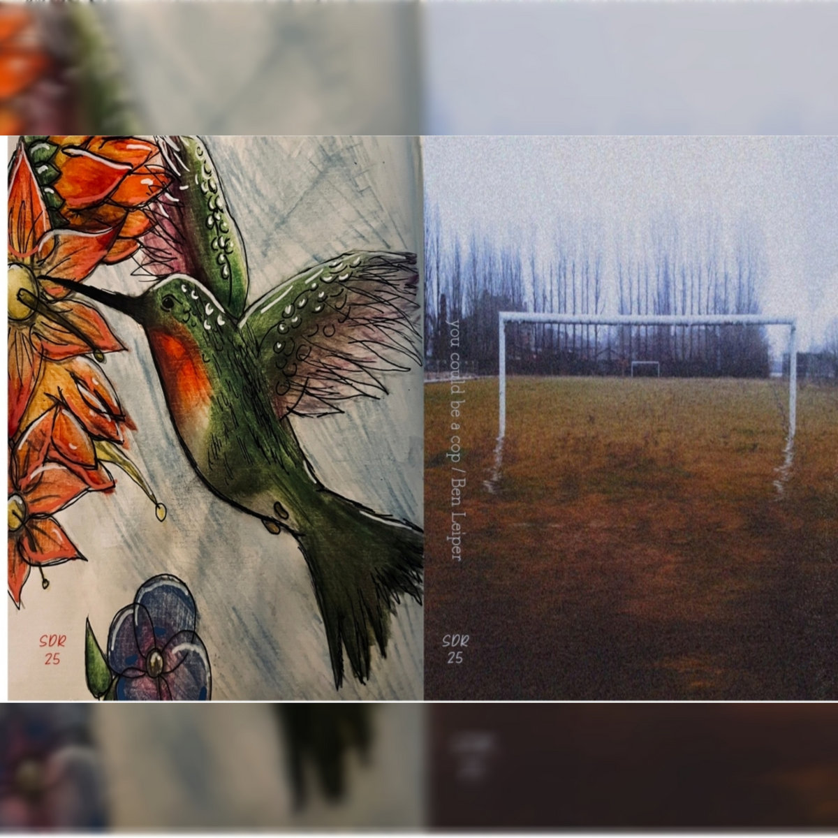 SDR-25 you could be a cop / Ben Leiper Split Tape | Slow Down Records