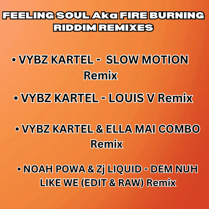 FEELING SOUL aka FIRE BURNING RIDDIM REMIXES BY DJ CRIS CROSS | Vybz ...