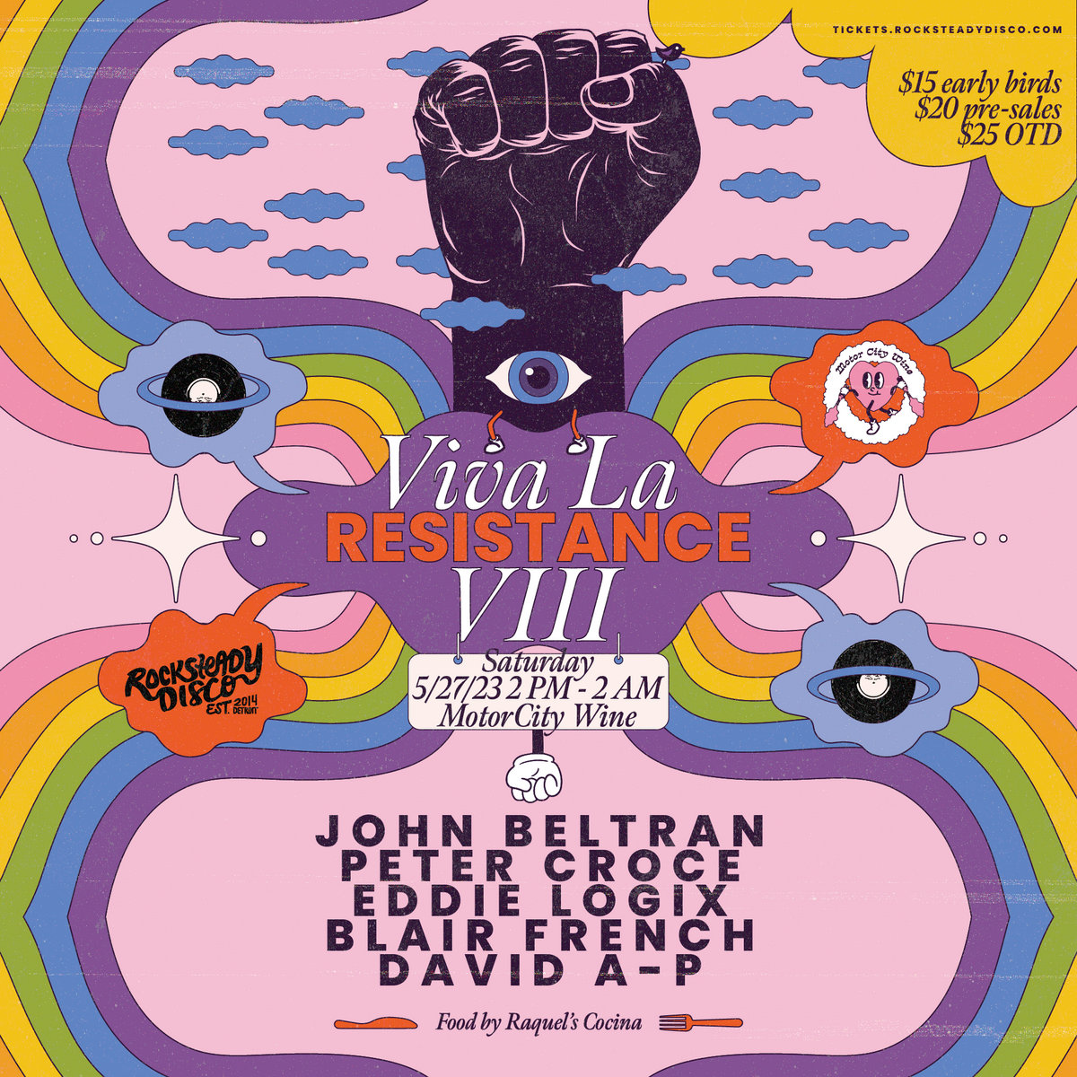 Viva La Resistance VIII Saturday 5/27/23 on MotorCity Wine's Patio ...