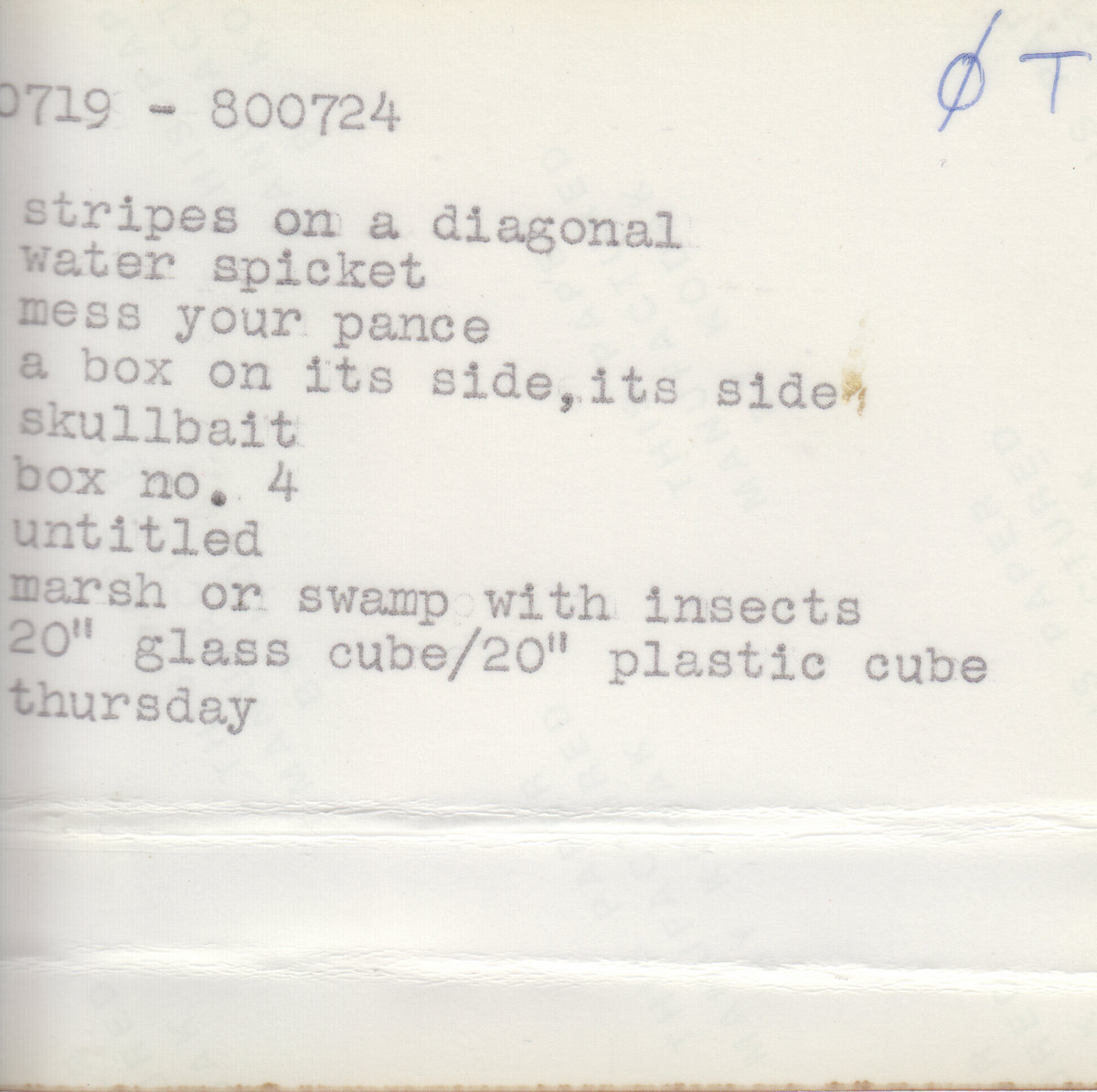 a4 a box on its side, its side | galen from tone set