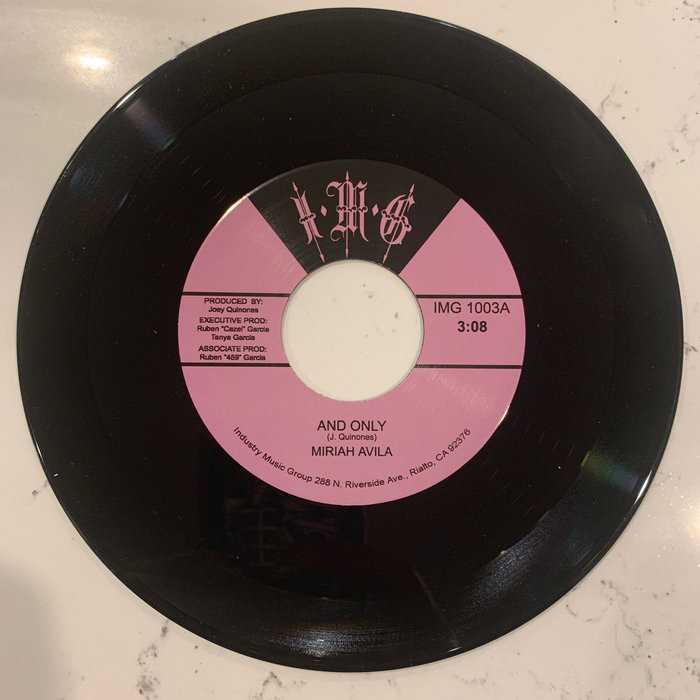 Miriah Avila black 7" Vinyl Track "And Only" and "Forever" | Miriah ...