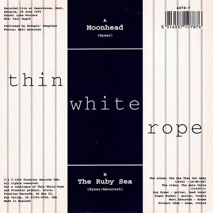 Moonhead/The Ruby Sea Live in Gent | Thin White Rope