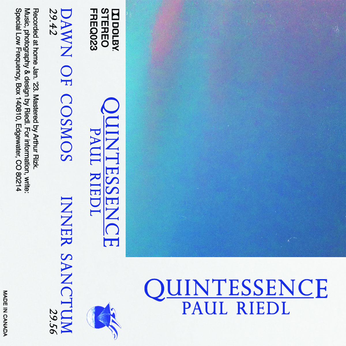 Quintessence | Paul Riedl