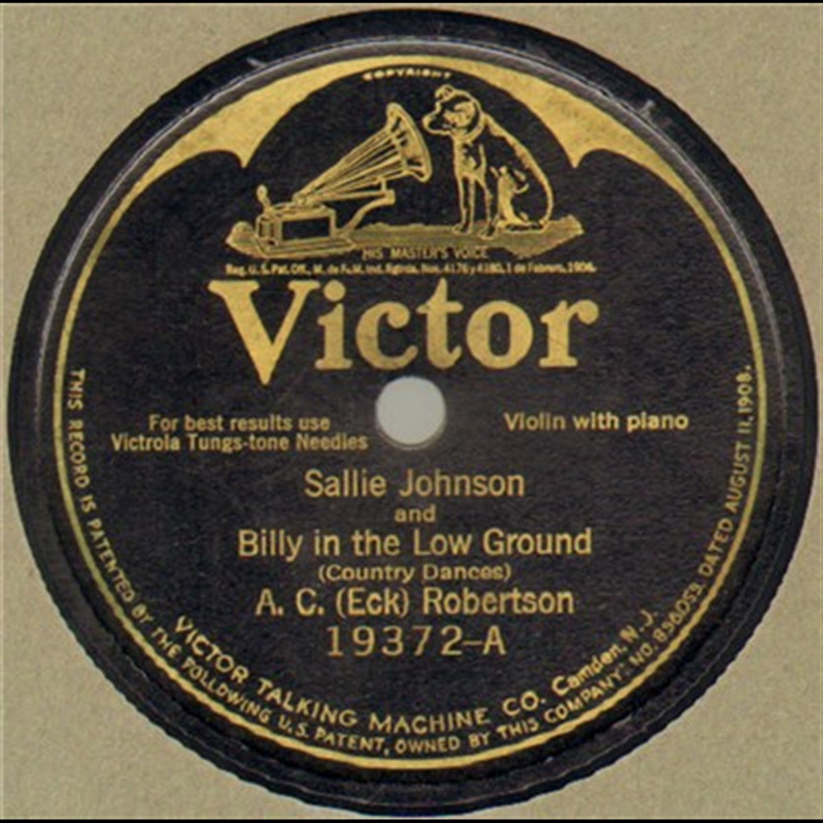 Sallie Johnson And Billy In The Low Ground Done Gone | Eck Robertson