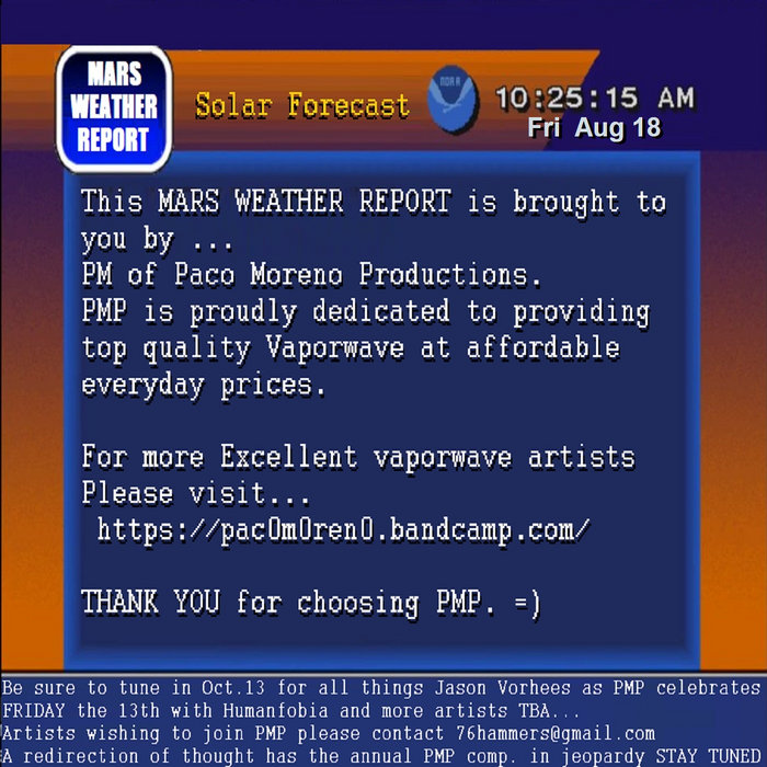 Mars Weather Report | PMP