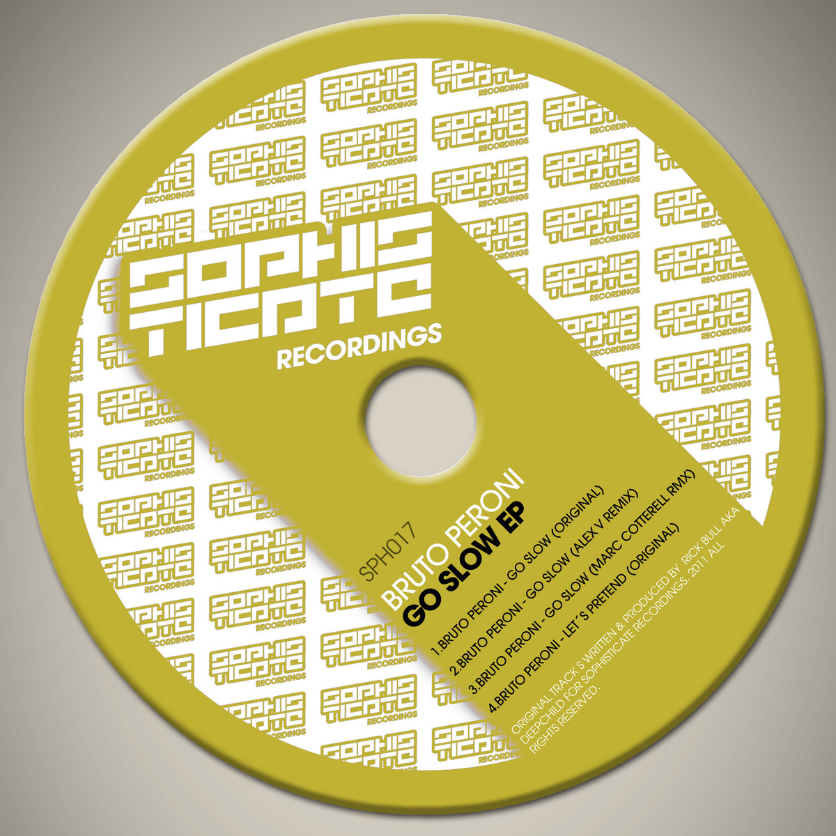 SPH017 | Go Slow EP | Bruto Peroni (aka Deepchild), Marc Cotterell ...
