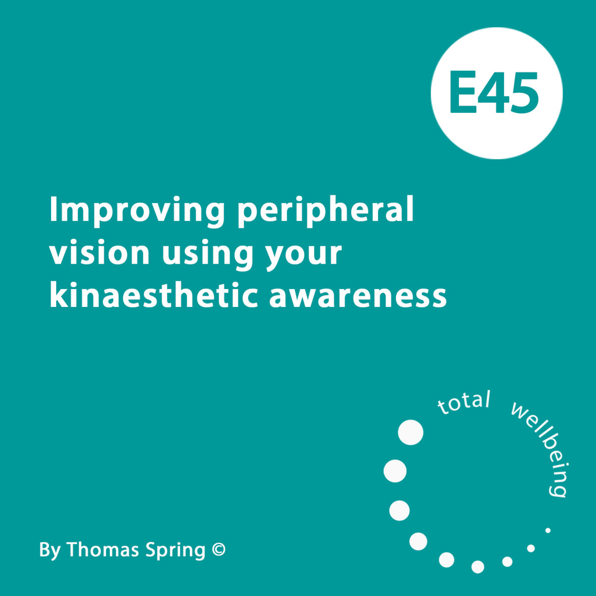 E45 Improving peripheral vision using your kinaesthetic awareness ...