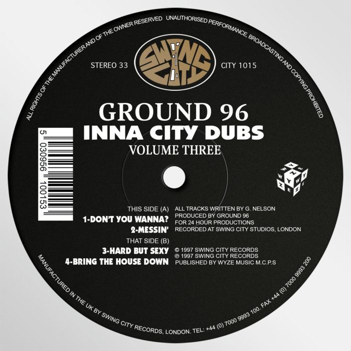 Inna City Dubs - Volume Three | Ground 96 | Grant Nelson