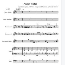 Lisa Lân traditional Welsh sheet music harmony arrangement | Celtic ...