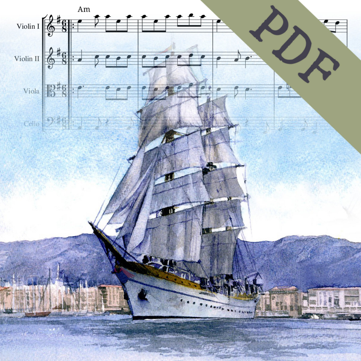 Da Full Rigged Ship - Shetland fiddle group harmony parts PDF sheet ...